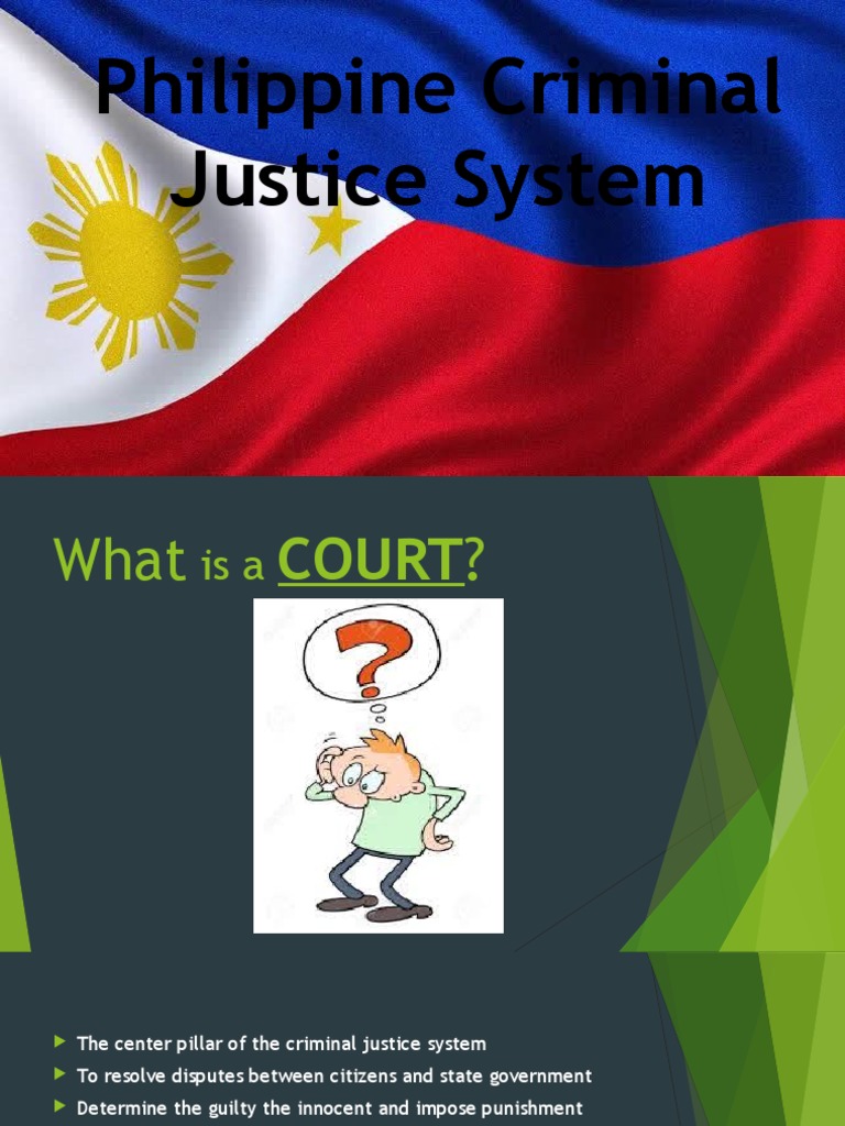 Philippine Criminal Justice System | PDF | Plea | Judgment (Law)