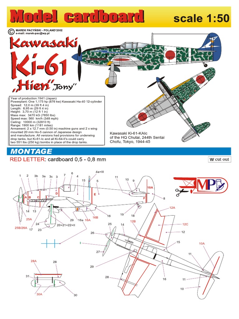 WWW - Kawasaki Paper Model Made Out of Paper. 1:100 Scale Paper Model ...