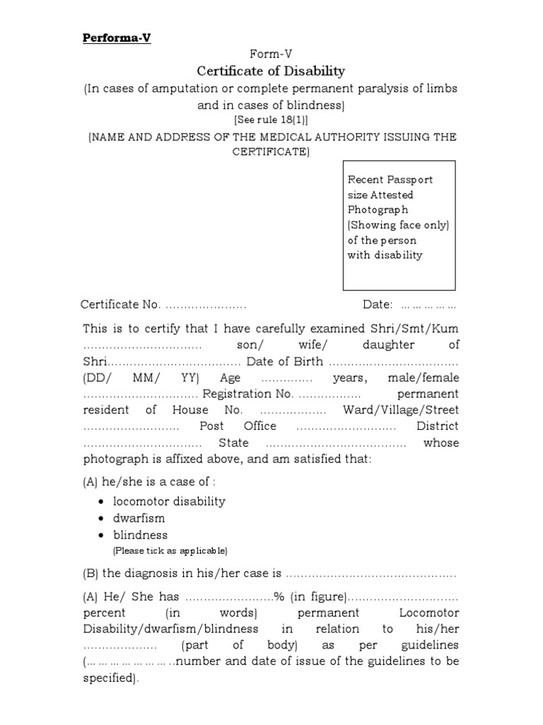 Disability Cert 15042019 | PDF | Hearing Loss | Disability