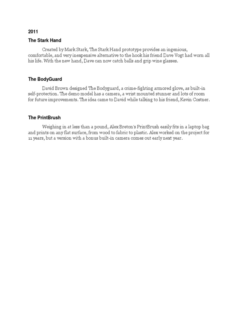 2011 The Stark Hand | PDF