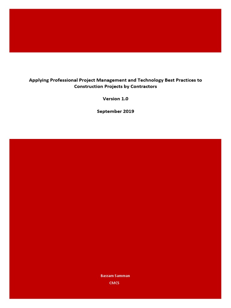 Project Management & Technology To Construction Projects | PDF ...