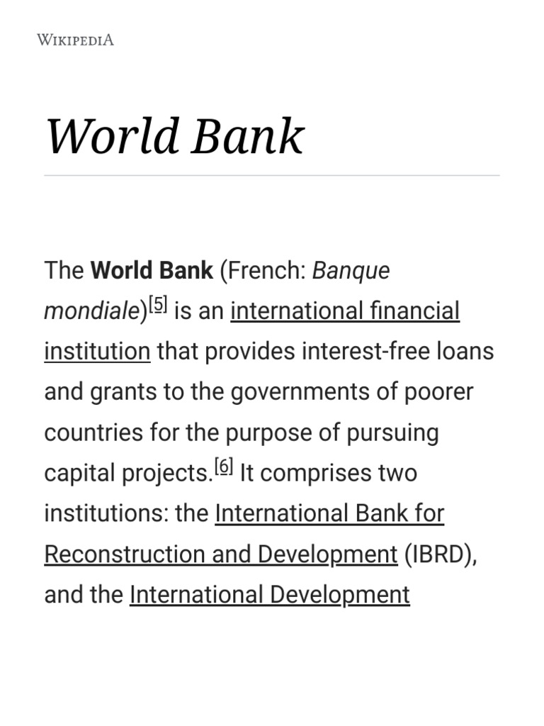 World Bank | PDF | World Bank | Structural Adjustment