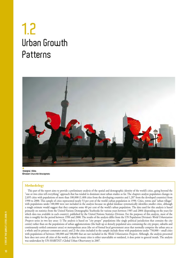 Urban Growth Patterns: Methodology | PDF | Developing Country ...