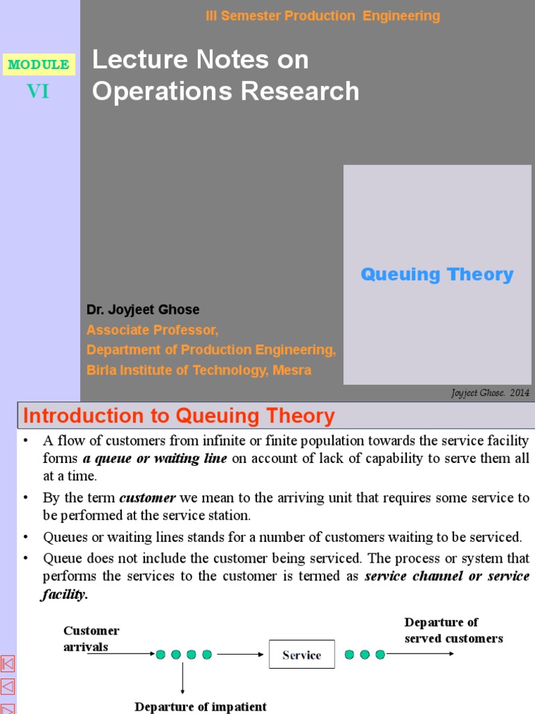 Queuing Theory | PDF | Teaching Mathematics