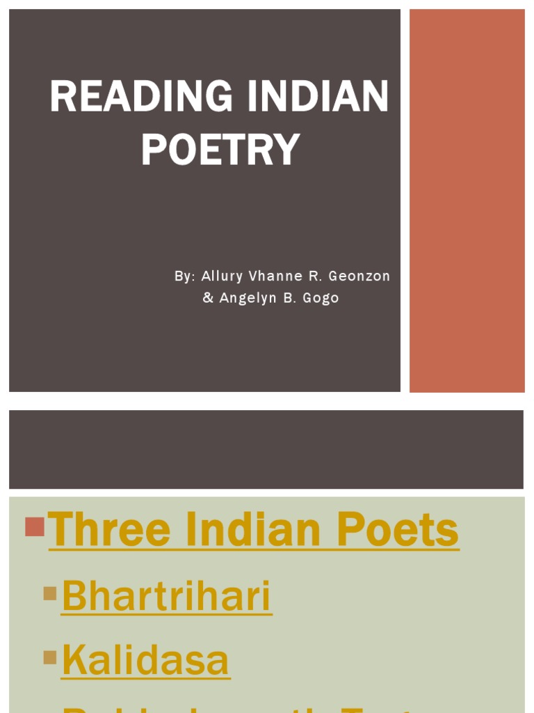 Three Influential Indian Poets | PDF | Rabindranath Tagore | Poetry