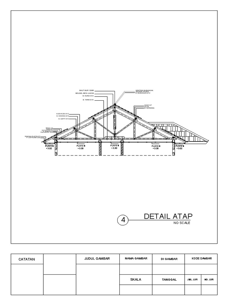 Detail Atap 4: Catatan Catatan | PDF