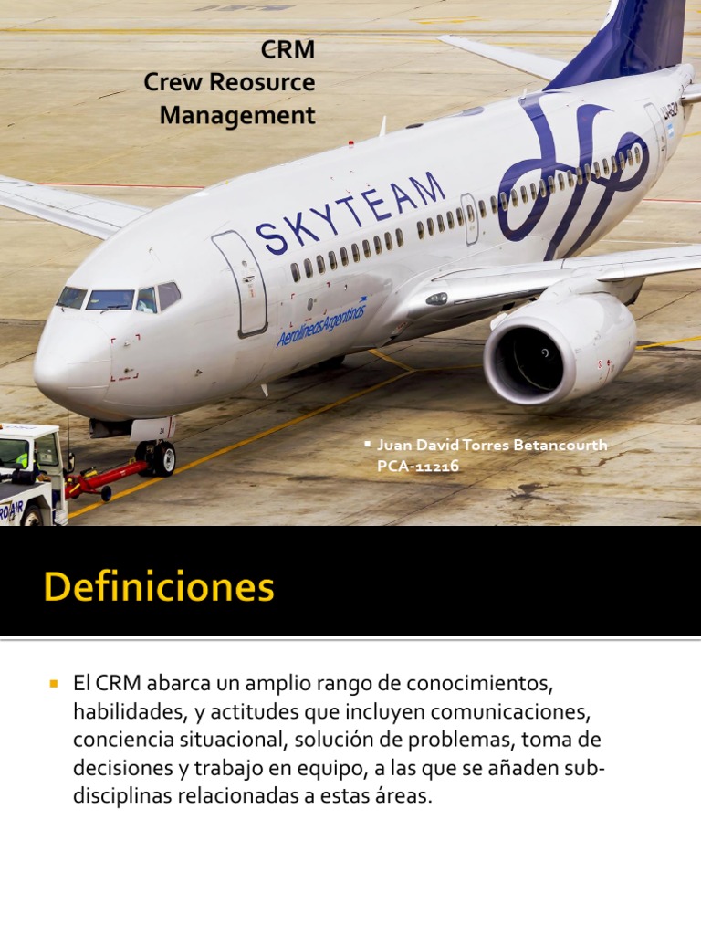Habilidades del CRM en Aviación | PDF | Conciencia de la situación ...