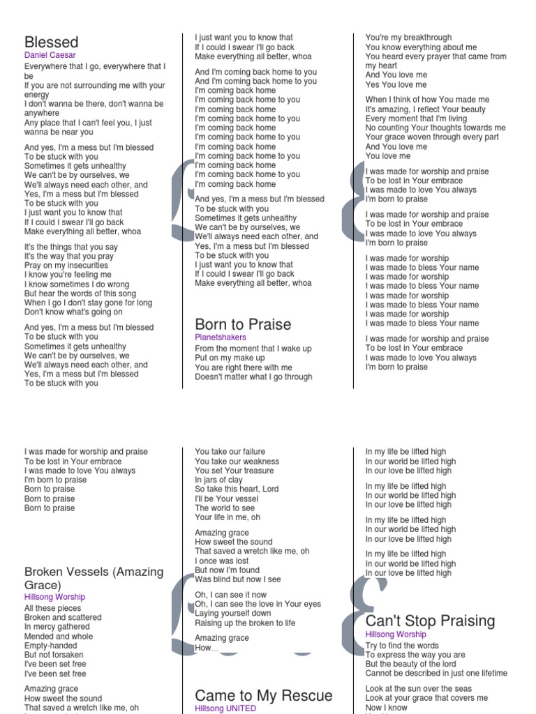 Blessed: Daniel Caesar | PDF | Worship | Jesus