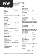Daily Repositioning & Skin Inspection Chart | PDF
