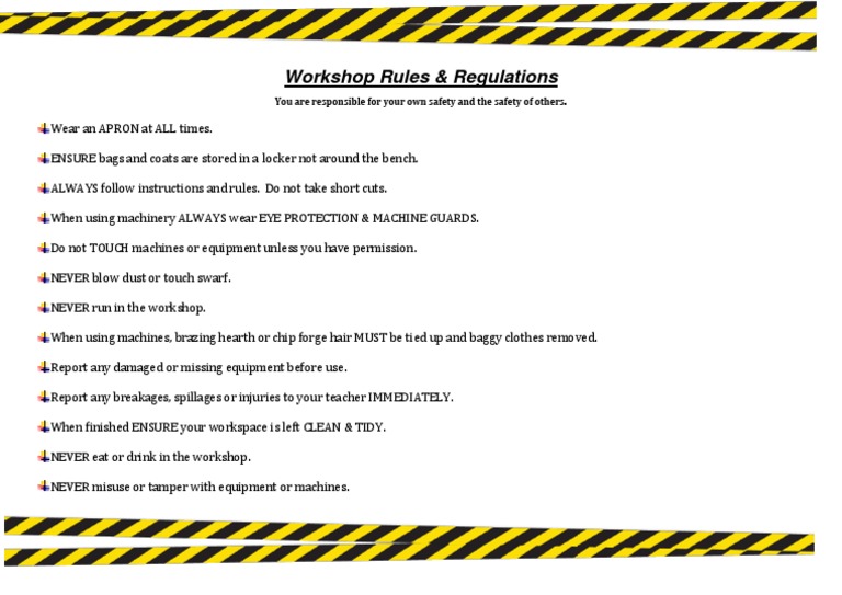 Workshop Rules Poster | PDF