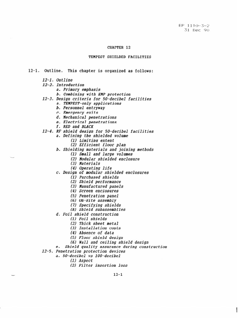 Tempest Shielded Facilities | PDF | Aluminium Foil | Pipe (Fluid ...