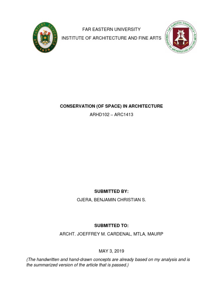 Conservation of Space in Architecture | PDF | Conservation And ...