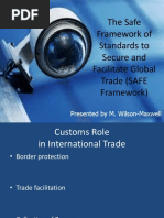 Overview of WCO SAFE Framework Standards | PDF | Customs | Risk Management