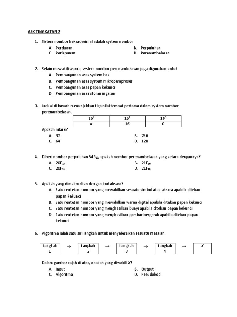 Ask Tingkatan 2 | PDF