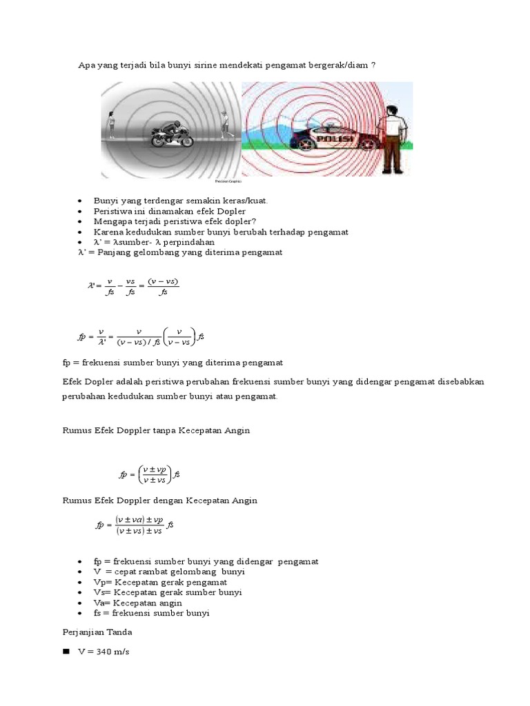 Efek Doppler | PDF | Kajian Bahasa Asing