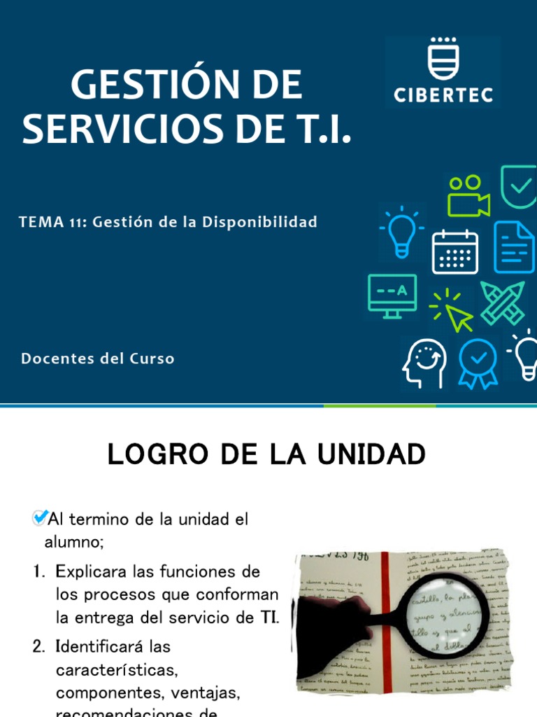 Semana 11.gestión de La Disponibilidad | Descargar gratis PDF | Itil ...
