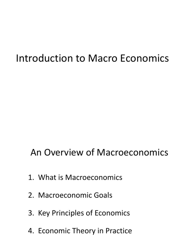 Introduction To Macro Economics | PDF | Recession | Macroeconomics