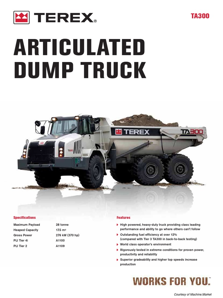 Terex TA 300 Spec | PDF | Automatic Transmission | Horsepower