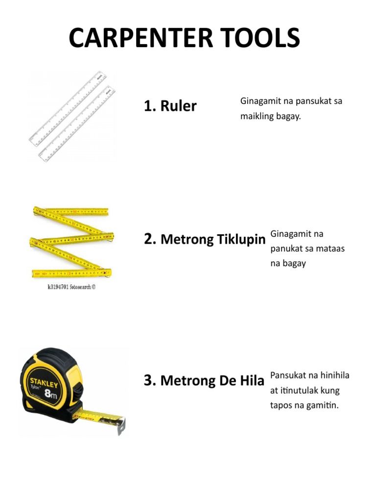 Carpenter Tools | PDF