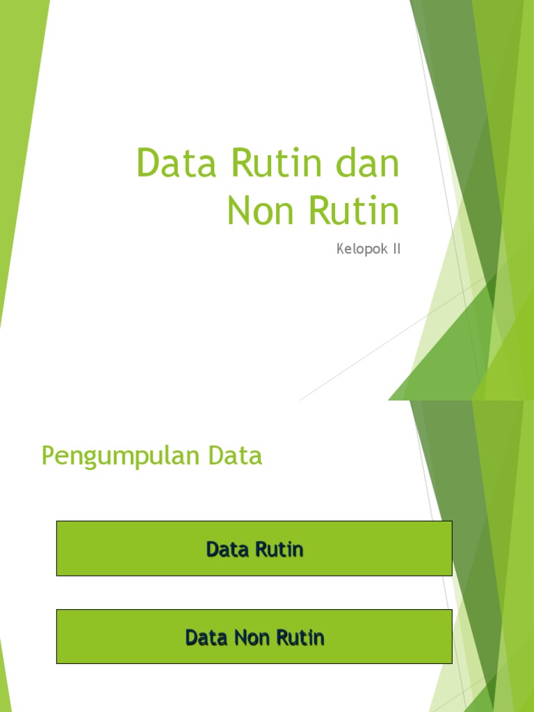 Data Rutin Dan Non Rutin | PDF