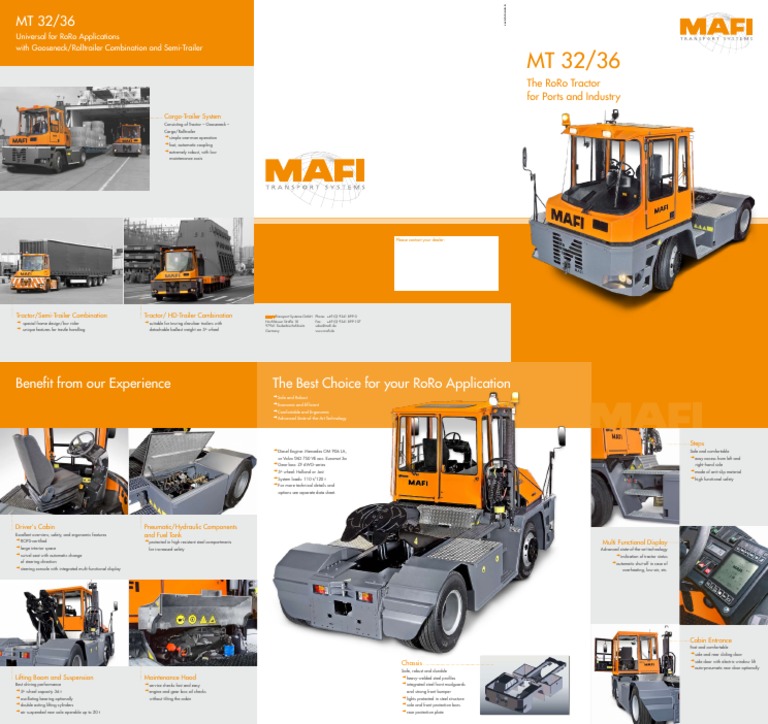 Mafi Truck MT 32-36 Engl | PDF | Truck | Trailer (Vehicle)