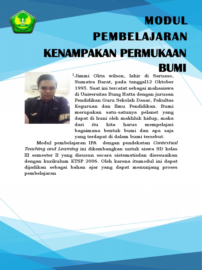 Contoh Cover Modul Pembelajaran IPA | PDF