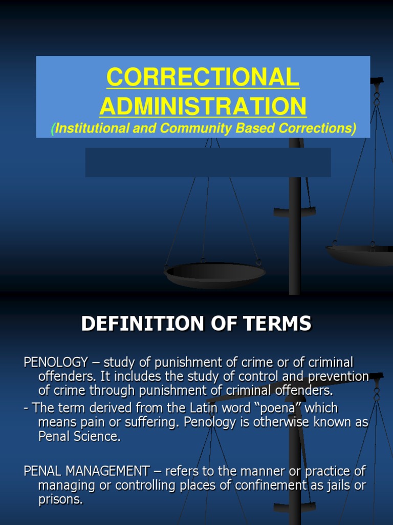 Institution Based Correction | PDF | Prison | Pardon