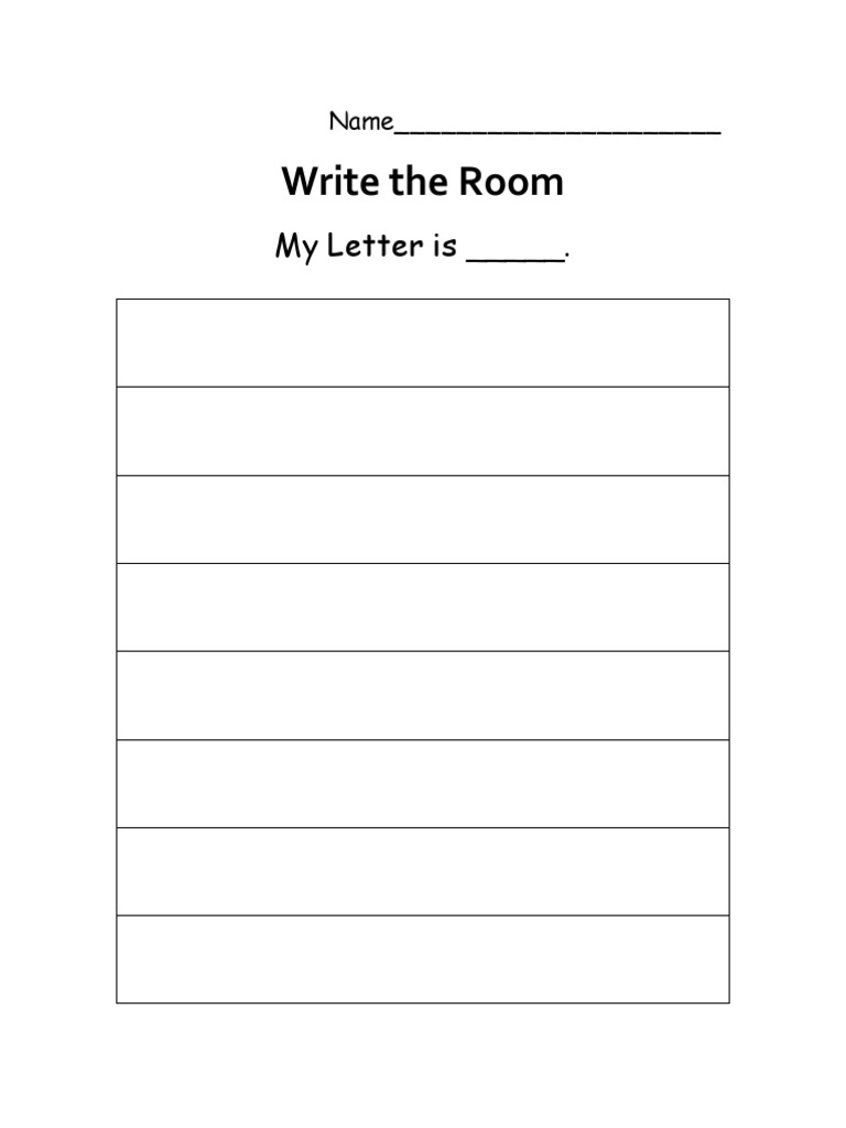 Write the Room Template | PDF