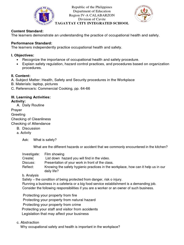 Procedures in The Workplace | PDF | Safety | Prevention
