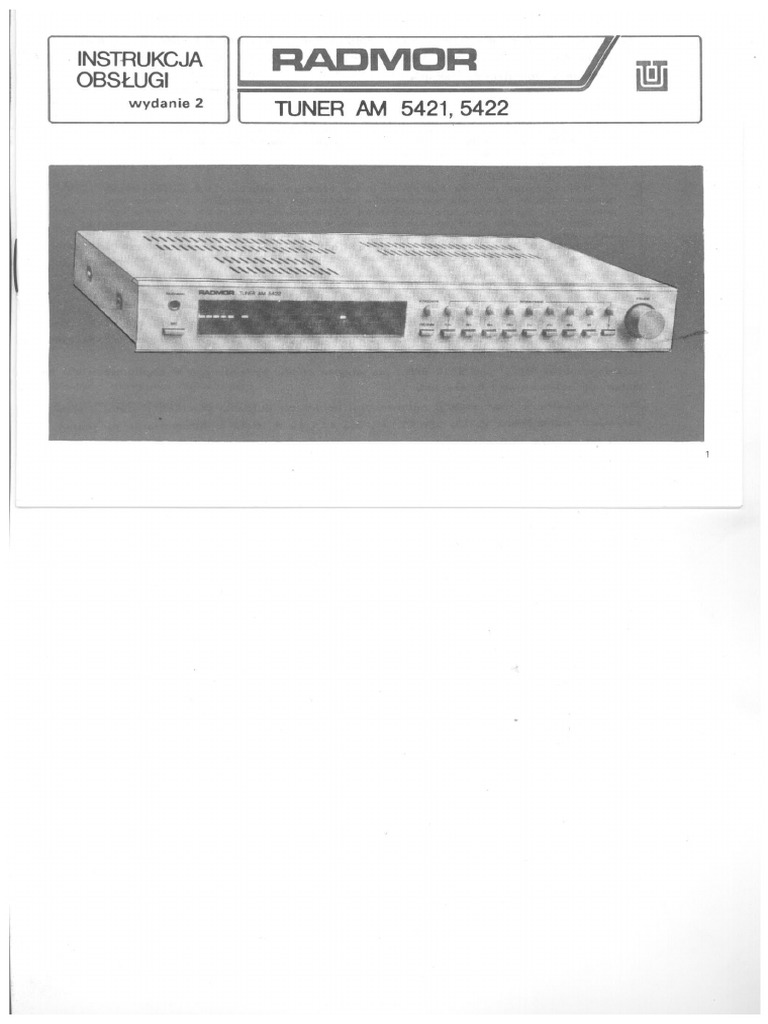 Instrukcja-Radmor 5422 | PDF