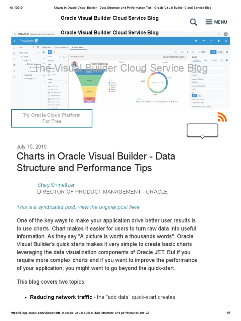 Charts in Oracle Visual Builder | PDF | Oracle Database | Internet Privacy