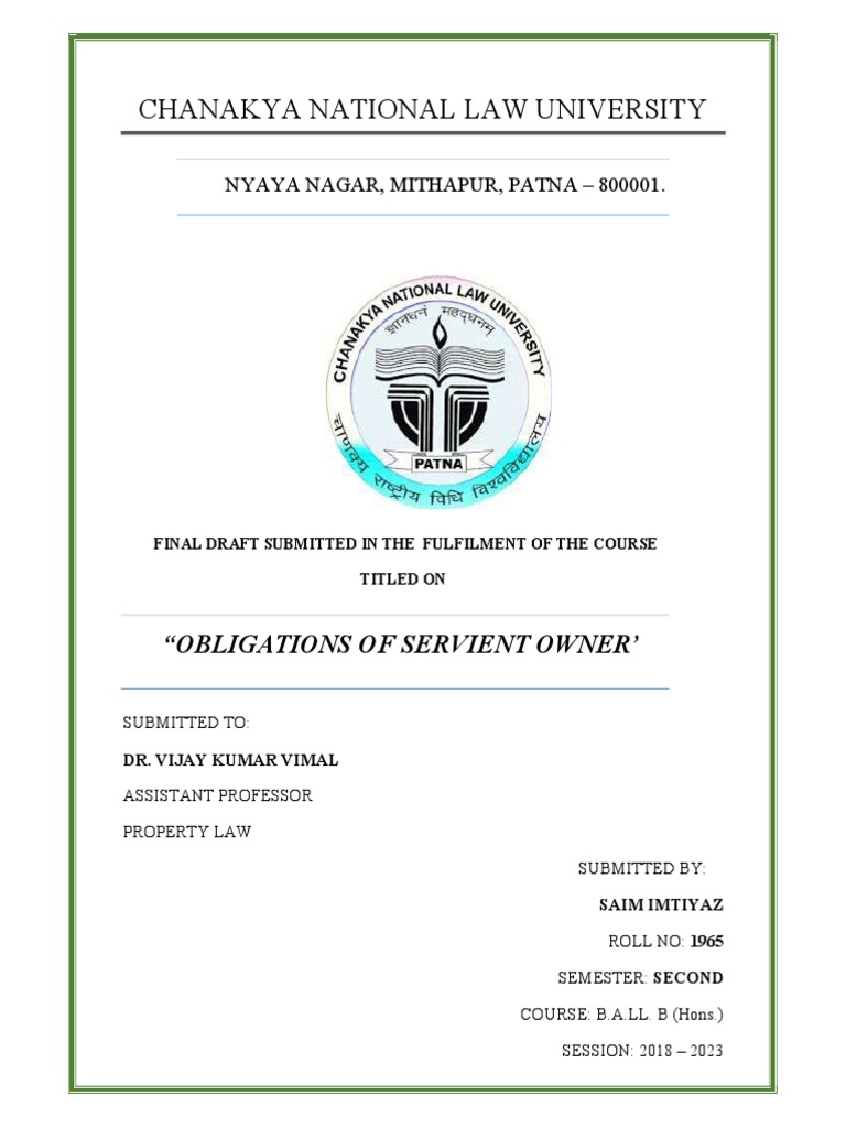 Servient Owner | PDF | Easement | Lease