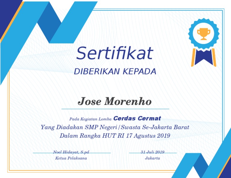 Contoh Certificate | PDF