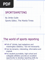 How To Write A Sports Article | PDF | Plain Language | News