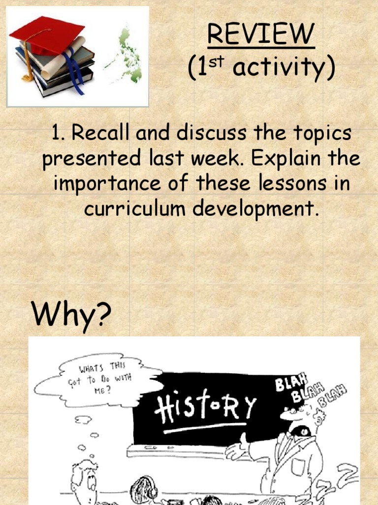 Recall and Discuss The Topics Presented Last Week. Explain The ...