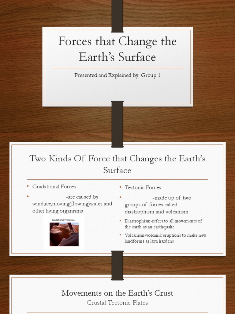 Forces That Change The Earth's Surface | PDF | Earthquakes | Plate ...