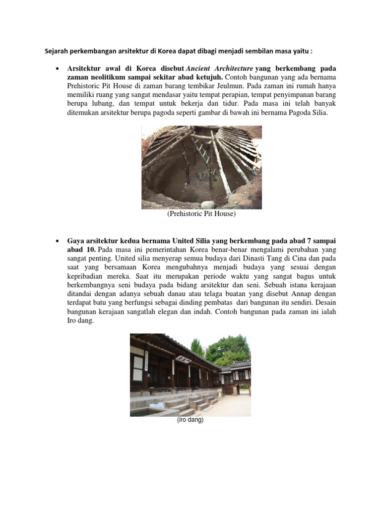 Sejarah Arsitektur Korea dan Iro Dang | PDF | Seni