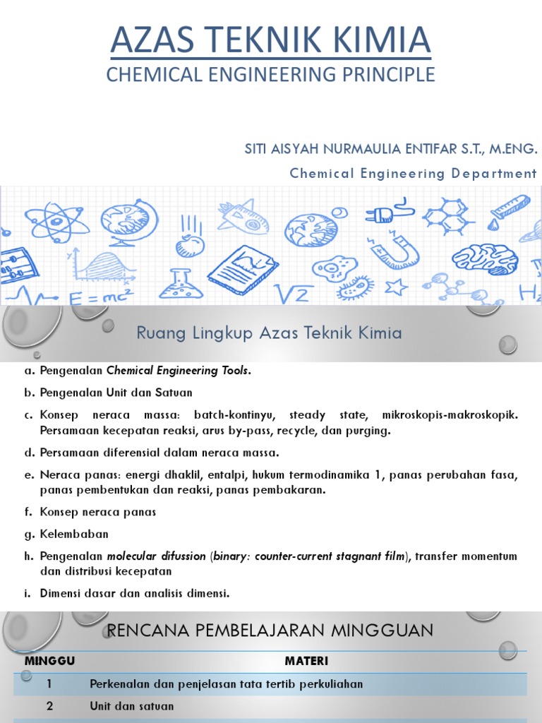 Chemical Engineering Principle: Azas Teknik Kimia | PDF