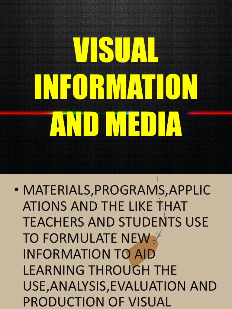 Lesson-13 Visual Media and Information | PDF | Color | Graphic Design