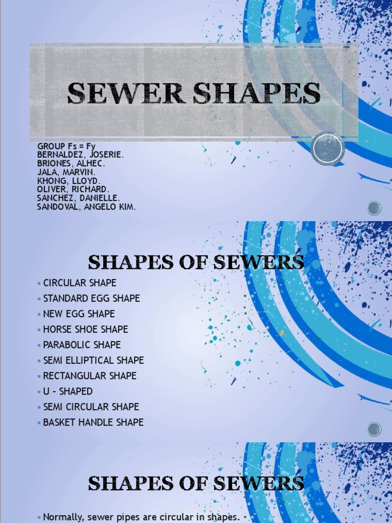 Sewer Shapes (Report) (CE 503) - Group (Fs Fy) | PDF | Sanitary Sewer ...