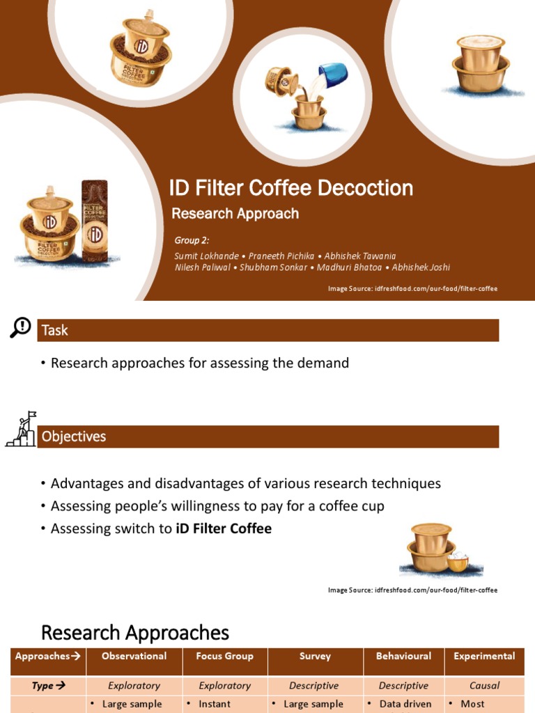 ID Filter Coffee Decoction: Research Approach | PDF | Coffee ...