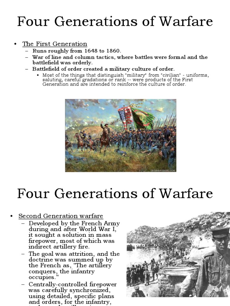 34 Four Generations of Warfare EW330 | PDF | Maneuver Warfare ...