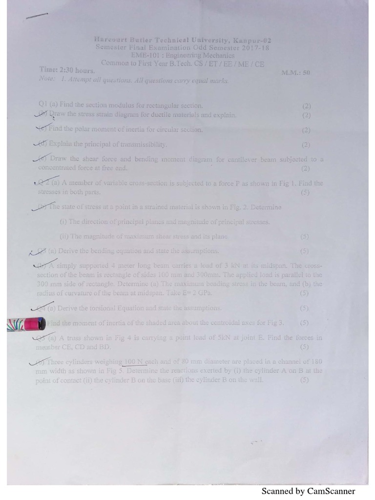 1st Sem Papers | PDF