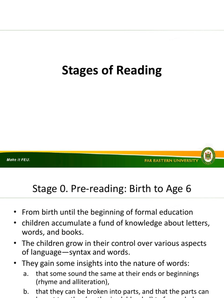 Stages of Reading | PDF | Learning | Knowledge