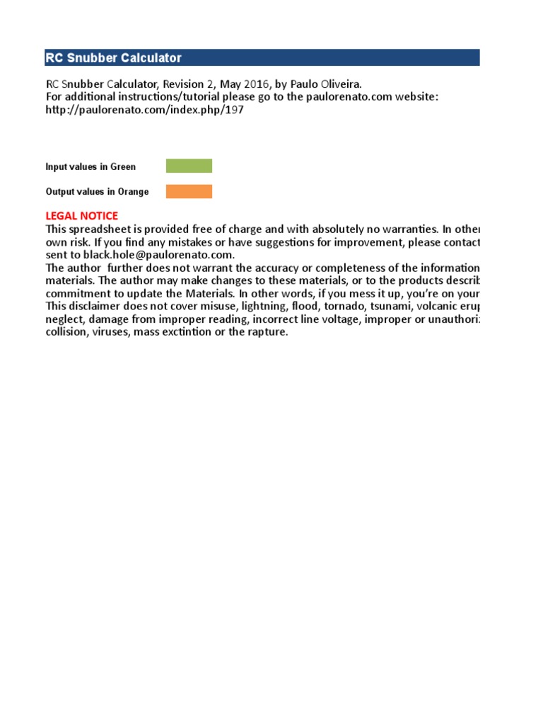 RC Snubber Design Rev2 | PDF | Electrical Engineering | Electronic ...