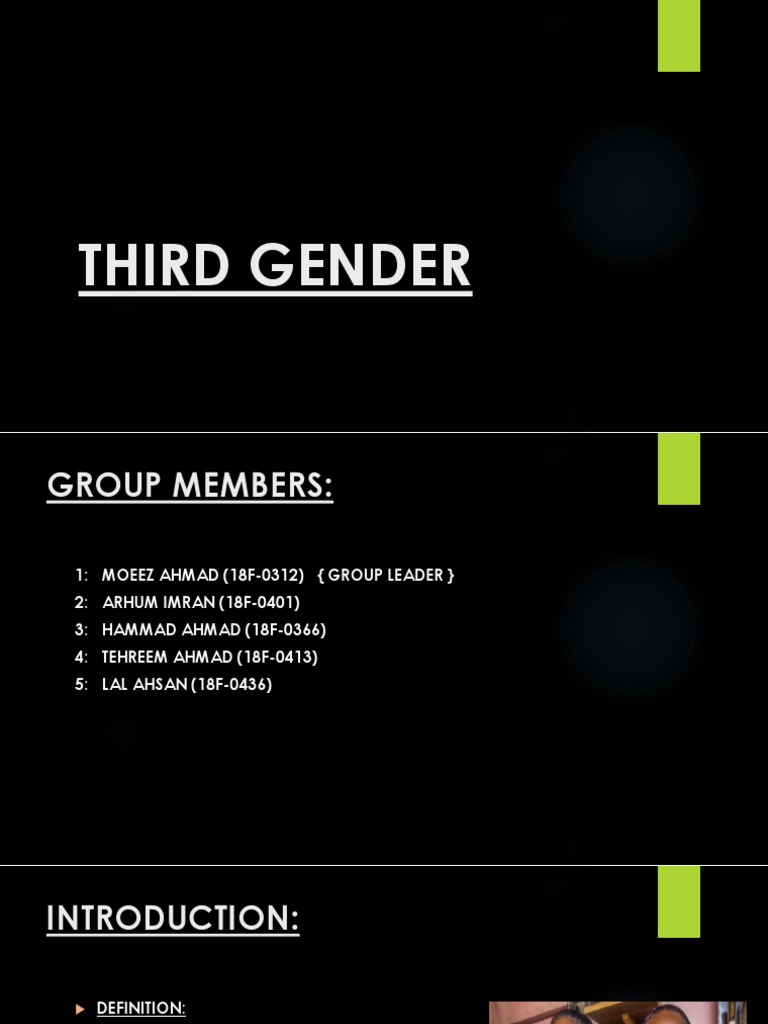 Third Genders Slides | PDF | Gender | Gender Studies
