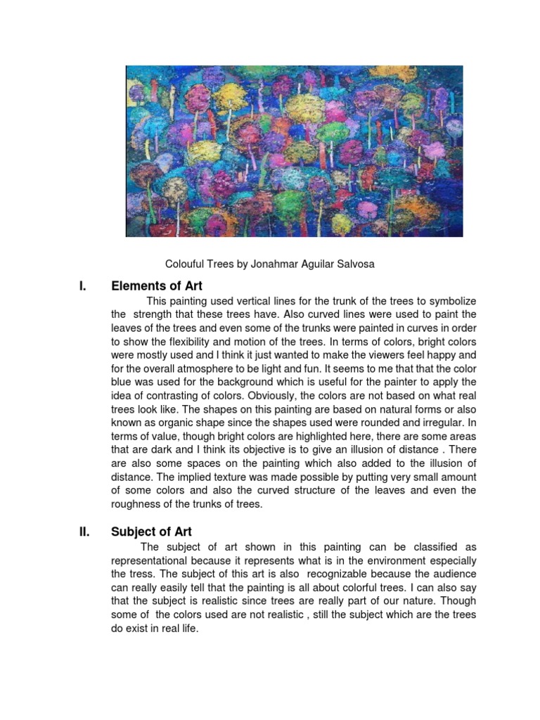 Art Critique | PDF | Shape | Paintings