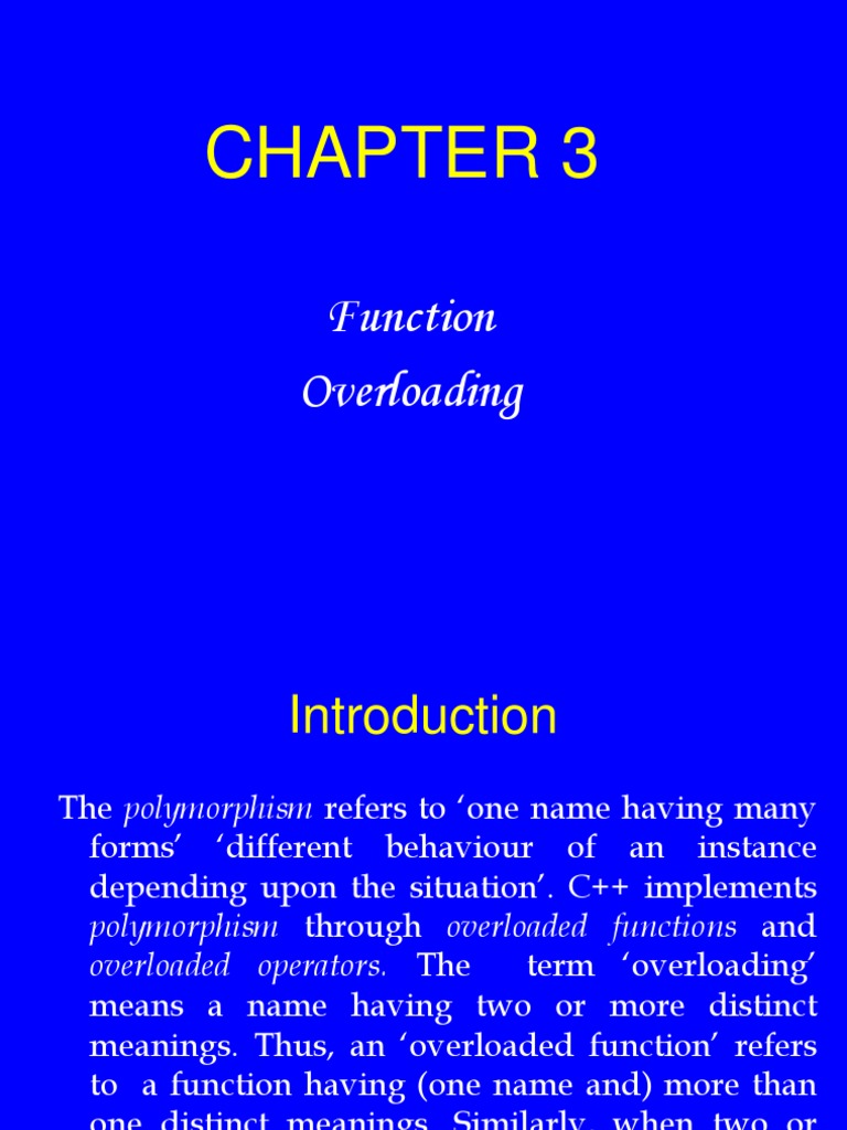 Class12 3 Function Overloading Download Free Pdf Subroutine Integer Computer Science 