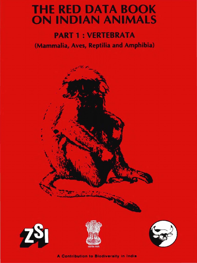 The Red Data Book On Indian Animals | PDF | Endangered Species | Extinction