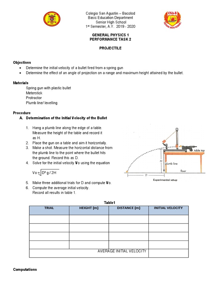 Projectile Physics Performance | PDF | Projectiles | Teaching Mathematics